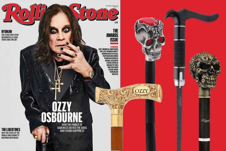 Ozzy Osbourne's Walking Cane: Rock and Rock Fashionability