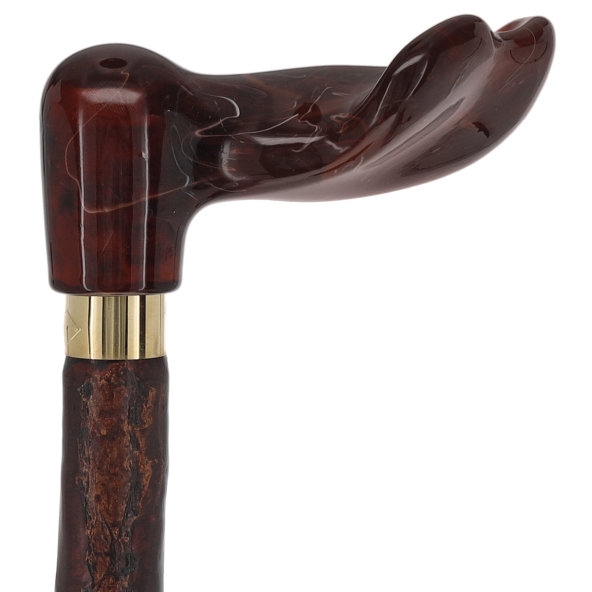 Blackthorn & Translucent Amber Style: Comfort Palm Grip Cane