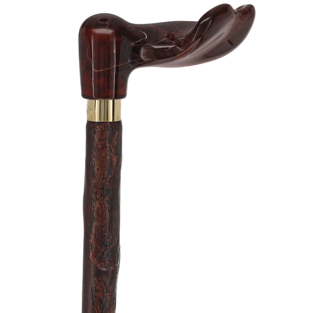 Blackthorn & Translucent Amber Style: Comfort Palm Grip Cane