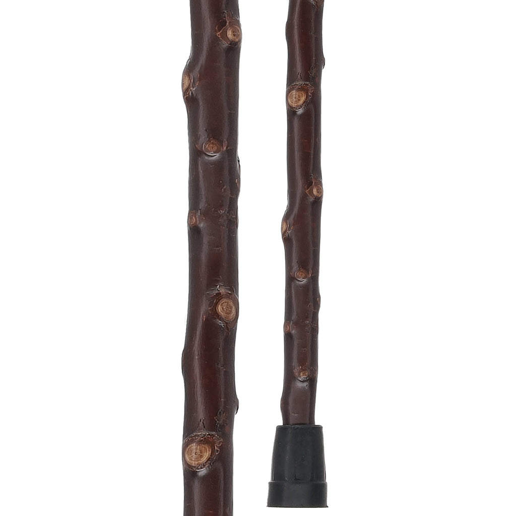 Amber Elegance: Palm Grip Handle Cane with Blackthorn Shaft