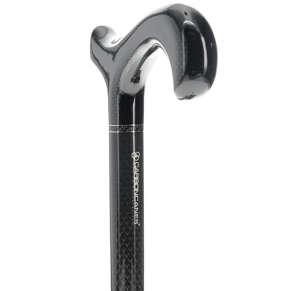 Exclusive Dr. House Flame Derby Cane - Carbon Fiber