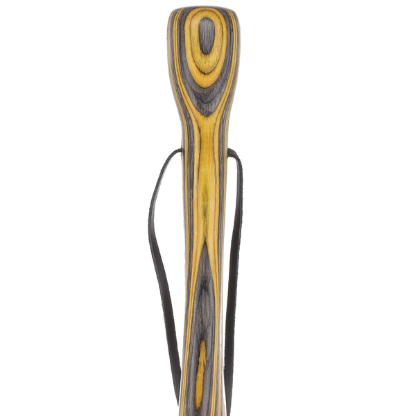 USA-Made Black & Yellow Colortone Staff: Maple, Compass