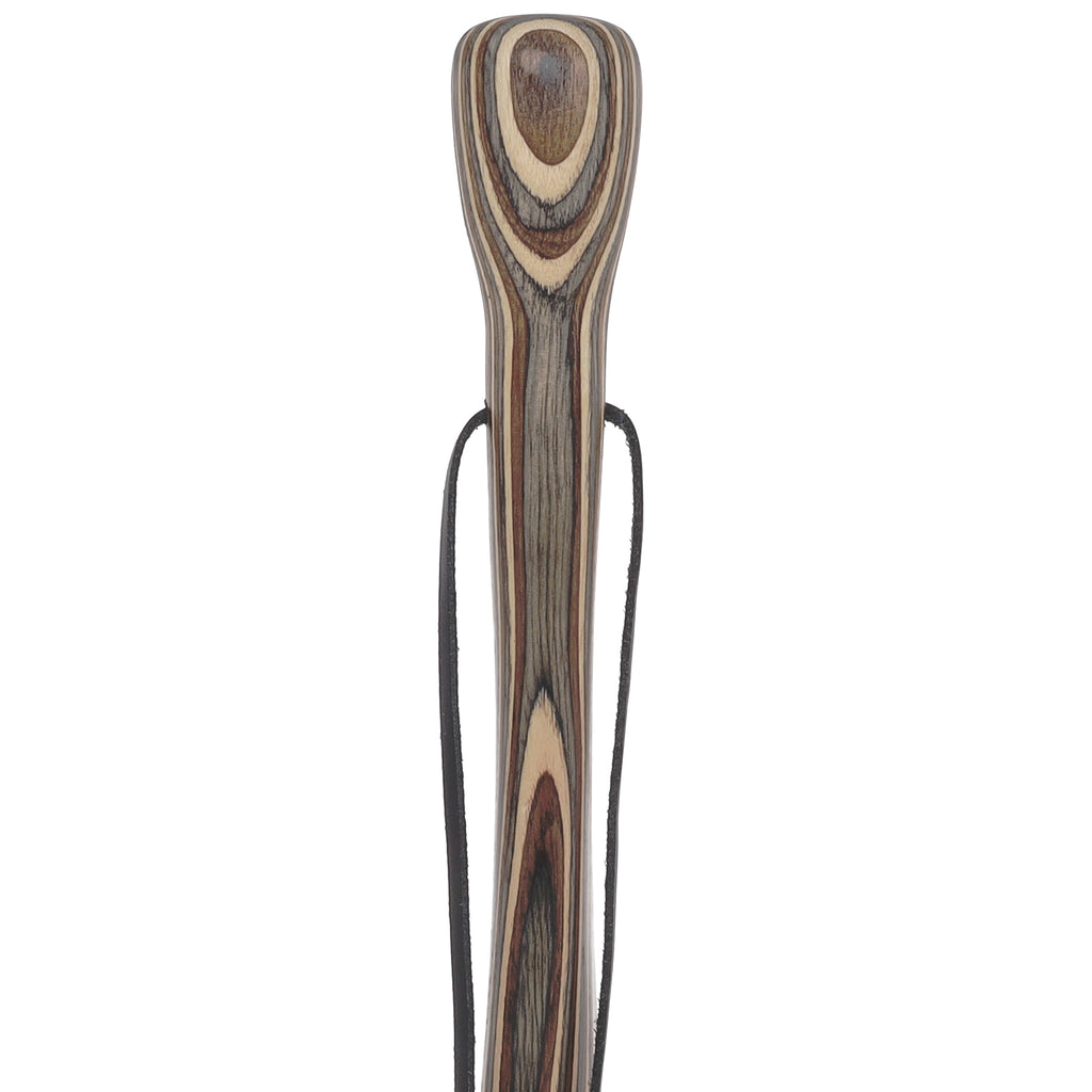 Colortone Buckskin Hiking Staff with Laminated Maple Shaft and Compass