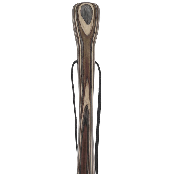 USA-Made Buckskin Colorwood Hiking Staff: Maple, Compass