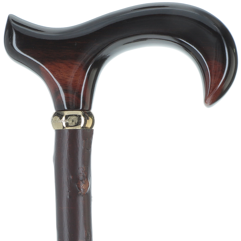 Sandalwood Wide Handle Walking Cane w/ Blackthorn Shaft (limited ...