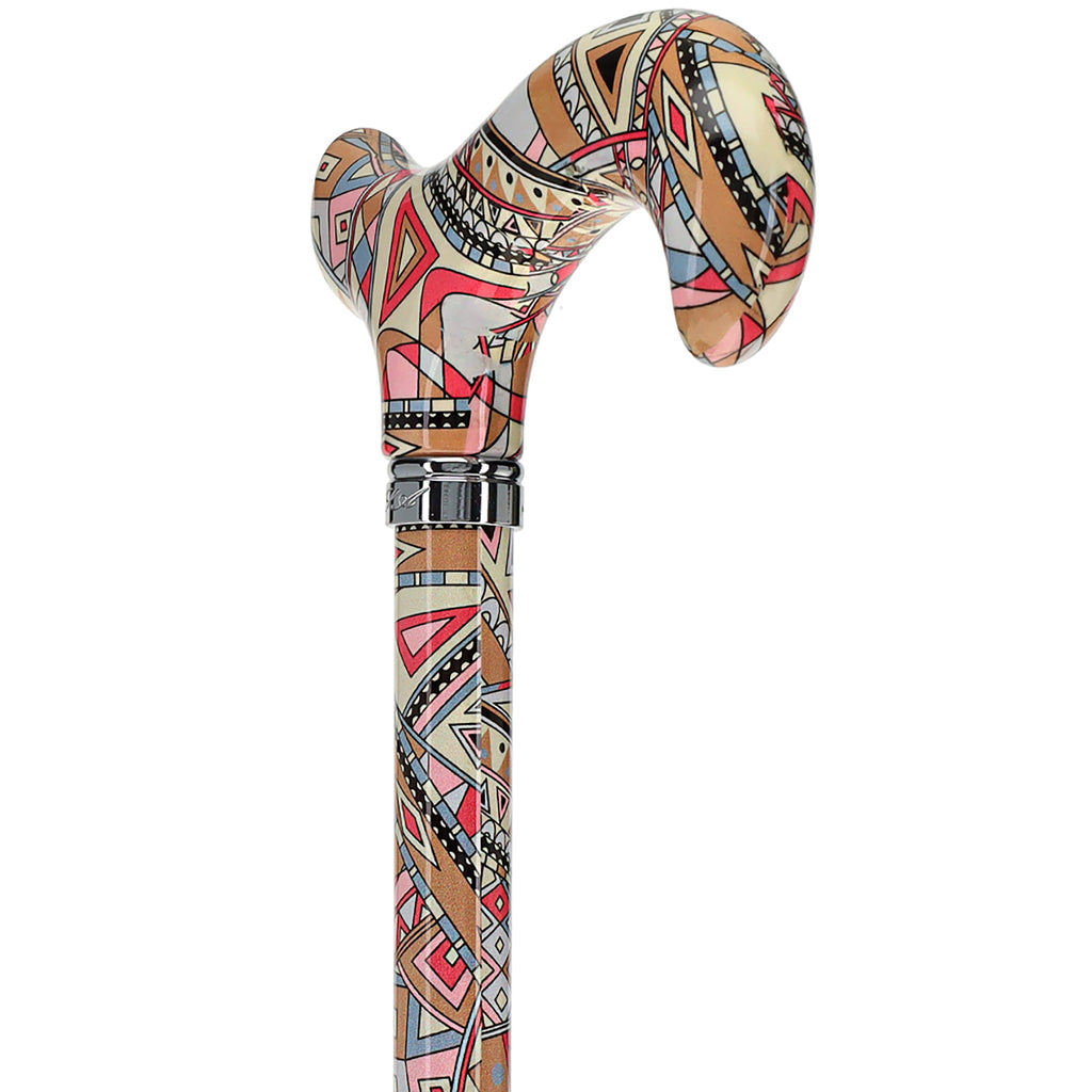 Majestic Style Designer Cane: Luxury Silk Scarf Option