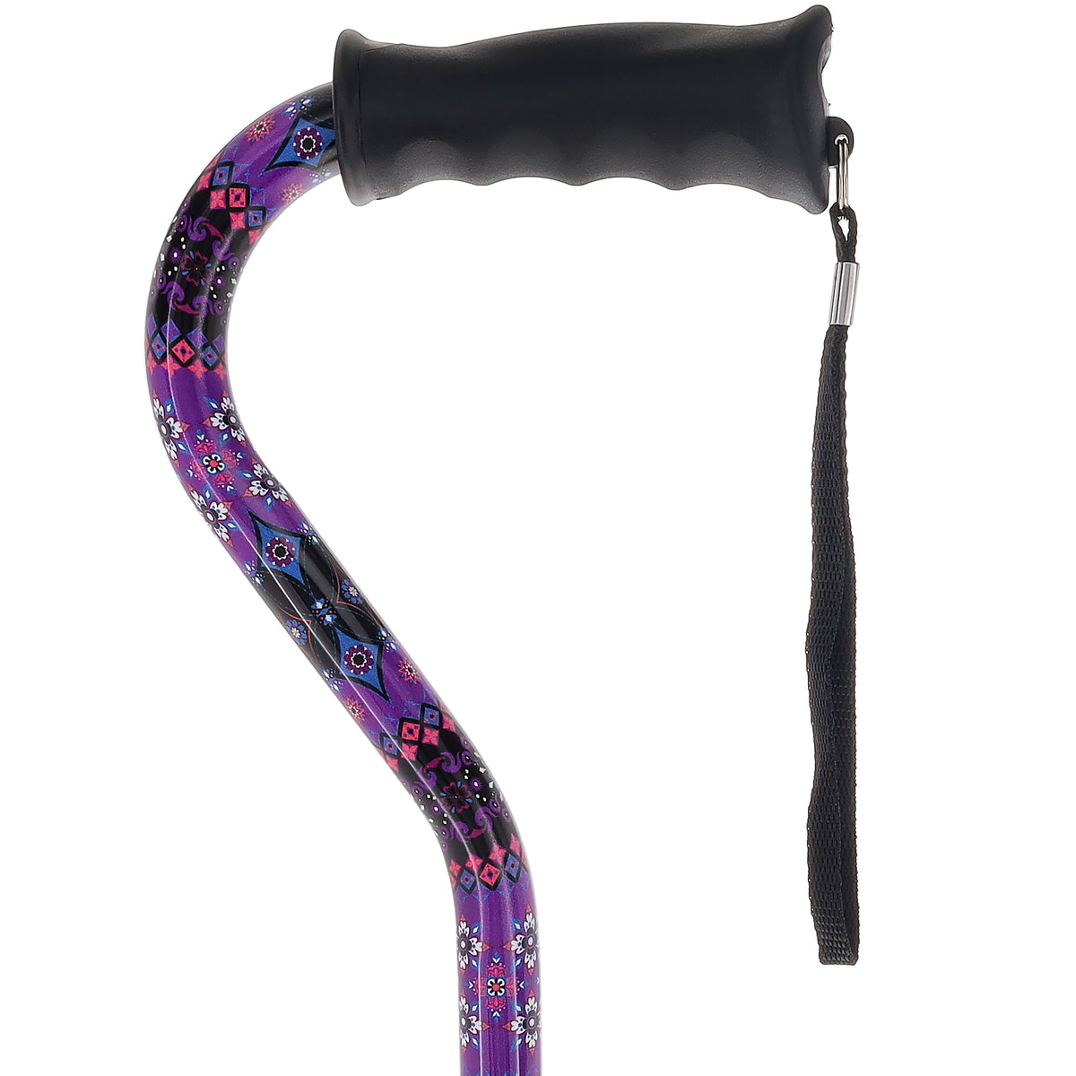 Pretty Purple Designer Cane: Adjustable, Comfort Grip