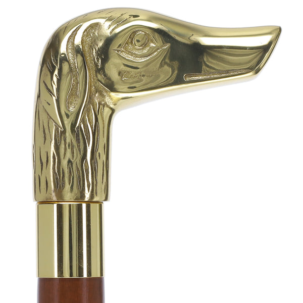 Premium Brass Dog Handle Walking Cane: Custom Shaft & Collar