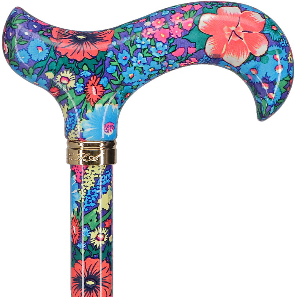 Chic Adjustable Cane - Everlasting Delight Patterned Handle