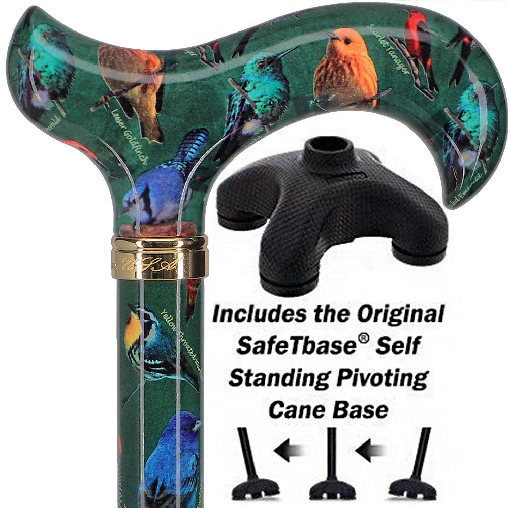 American Songbird Designer Adjustable Derby Walking Cane with
