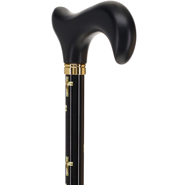 Golden Cross: Elegance & Comfort - Wooden Handle