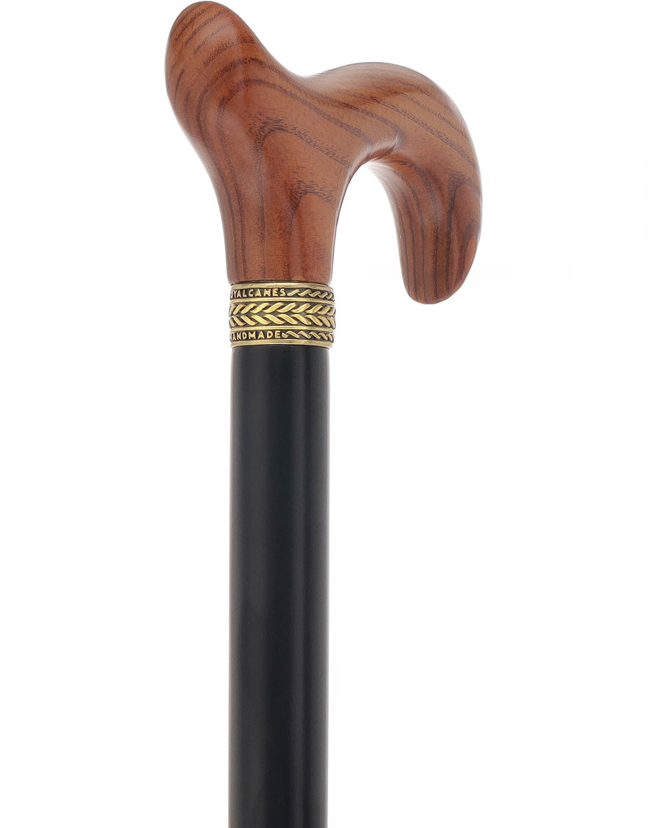 Derby Handle - Standard Size (Expresso Brown, Black, Pewter Collar)