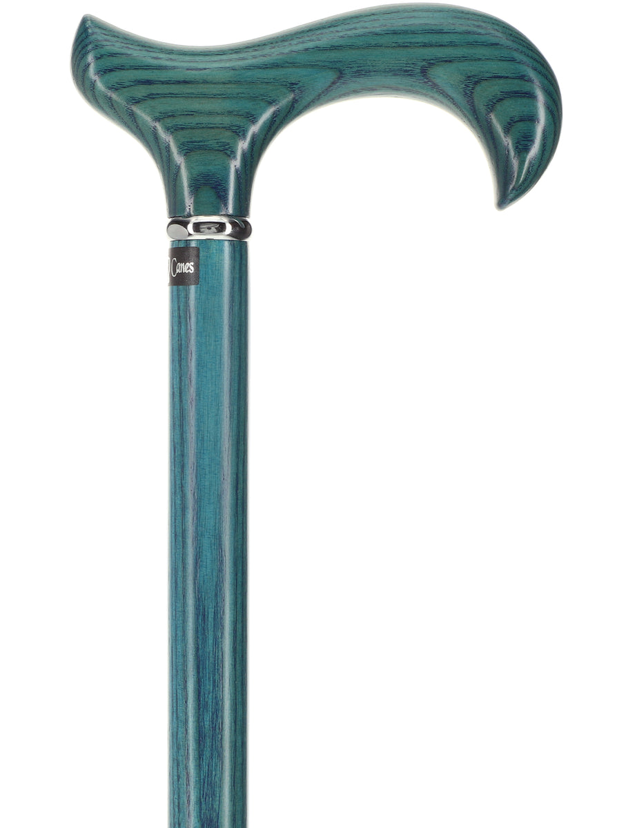 Blue Denim Derby Cane with Premium Ash Wood Shaft