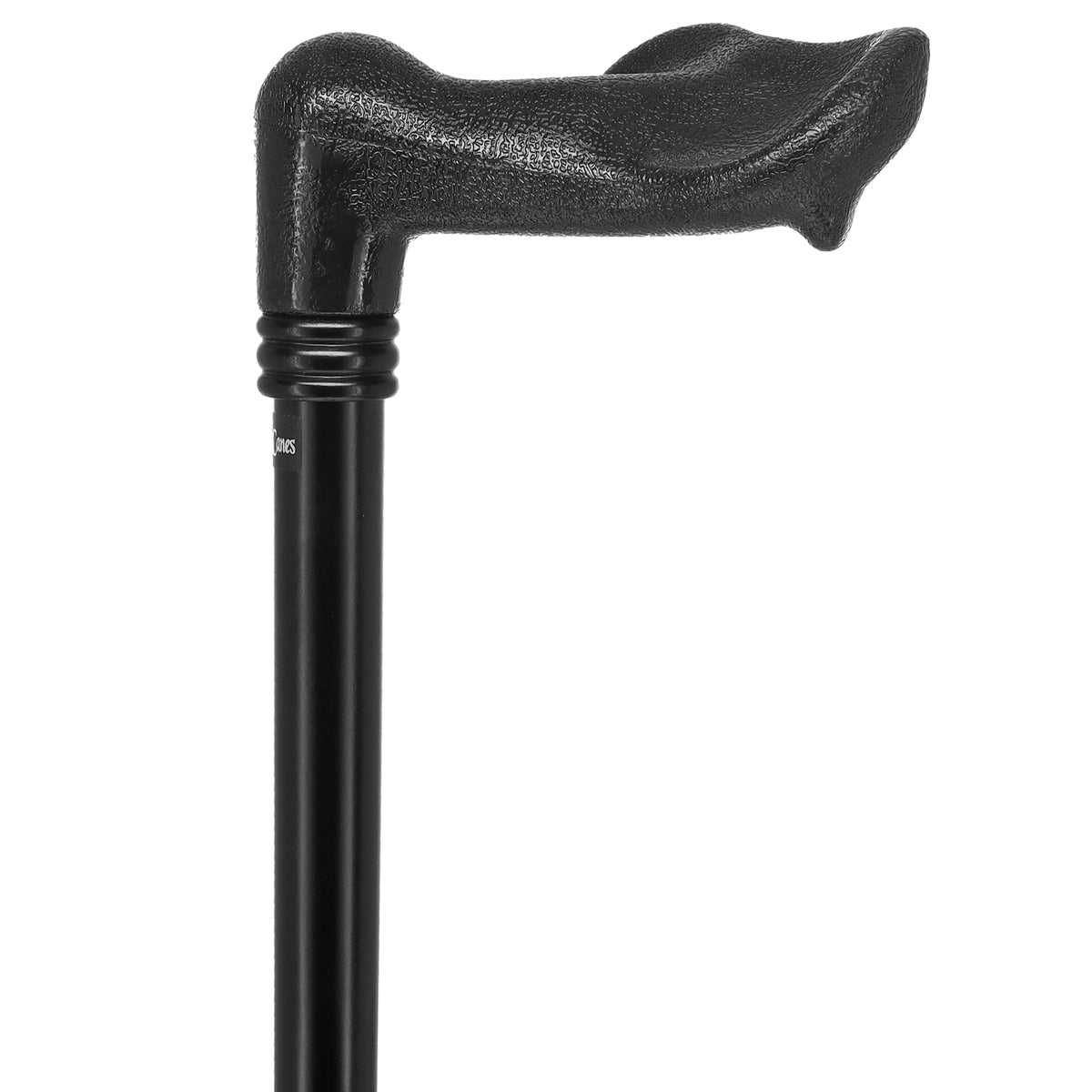 Comfy Black Palm-Grip Cane: Beechwood Shaft & Collar