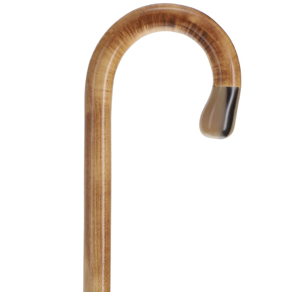 Scratch and Dent Blonde Horn Ball Tourist Cane With Light Maple Shaft