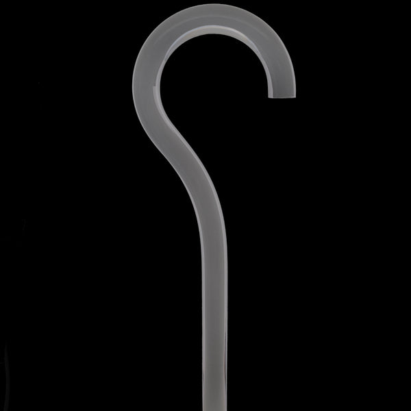"Crystal Clarity" Cane: Invisible & Translucent Shaft