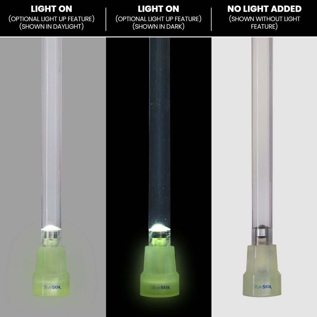 "Crystal Clarity" Cane: Invisible & Translucent Shaft