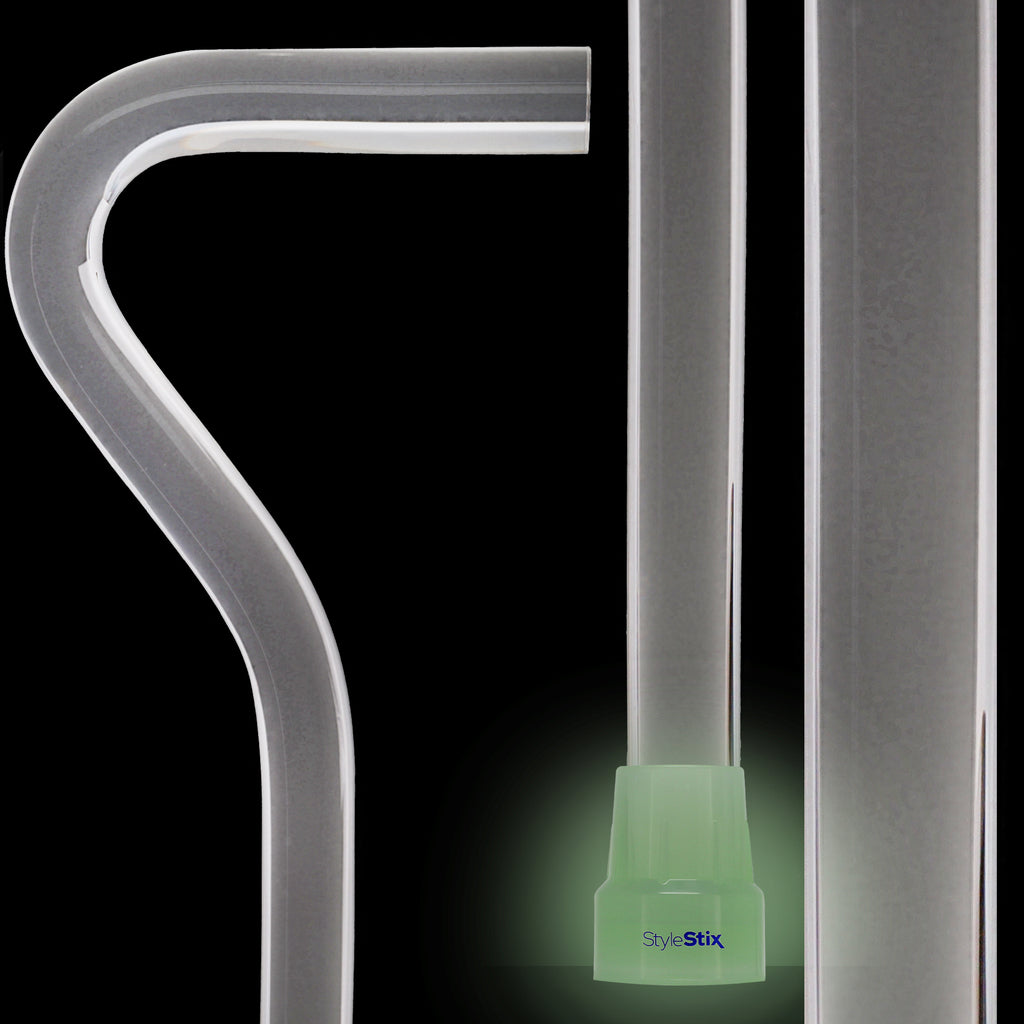 "Crystal Clarity" Cane: Invisible & Translucent Shaft