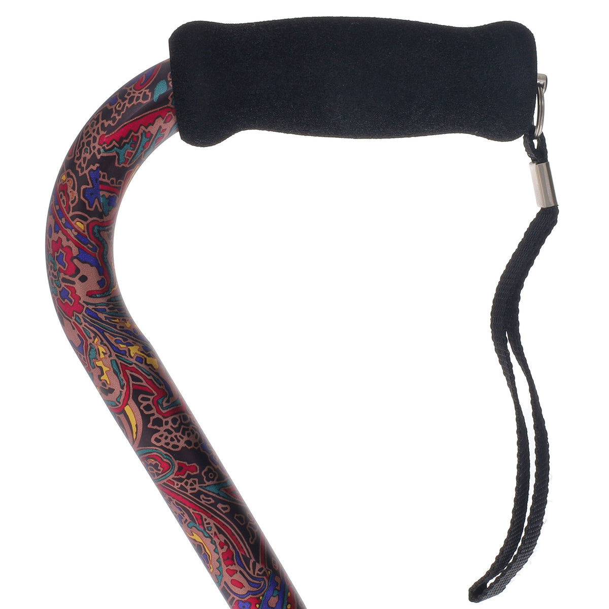 Limited single item listing: Paisley offset walking cane