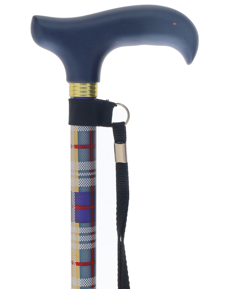 Limited single item listing: Plaid Derby handle walking cane