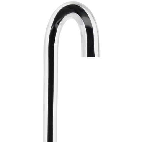 "The Obsidian Streak" Cane: Black Line in Invisible Shaft