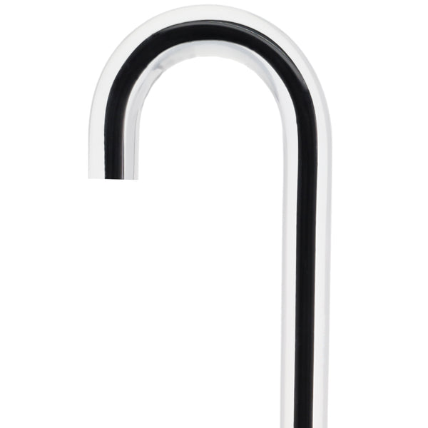 Dr. House Inspired Flame Cane "The Phoenix" - Clear Acrylic, Black