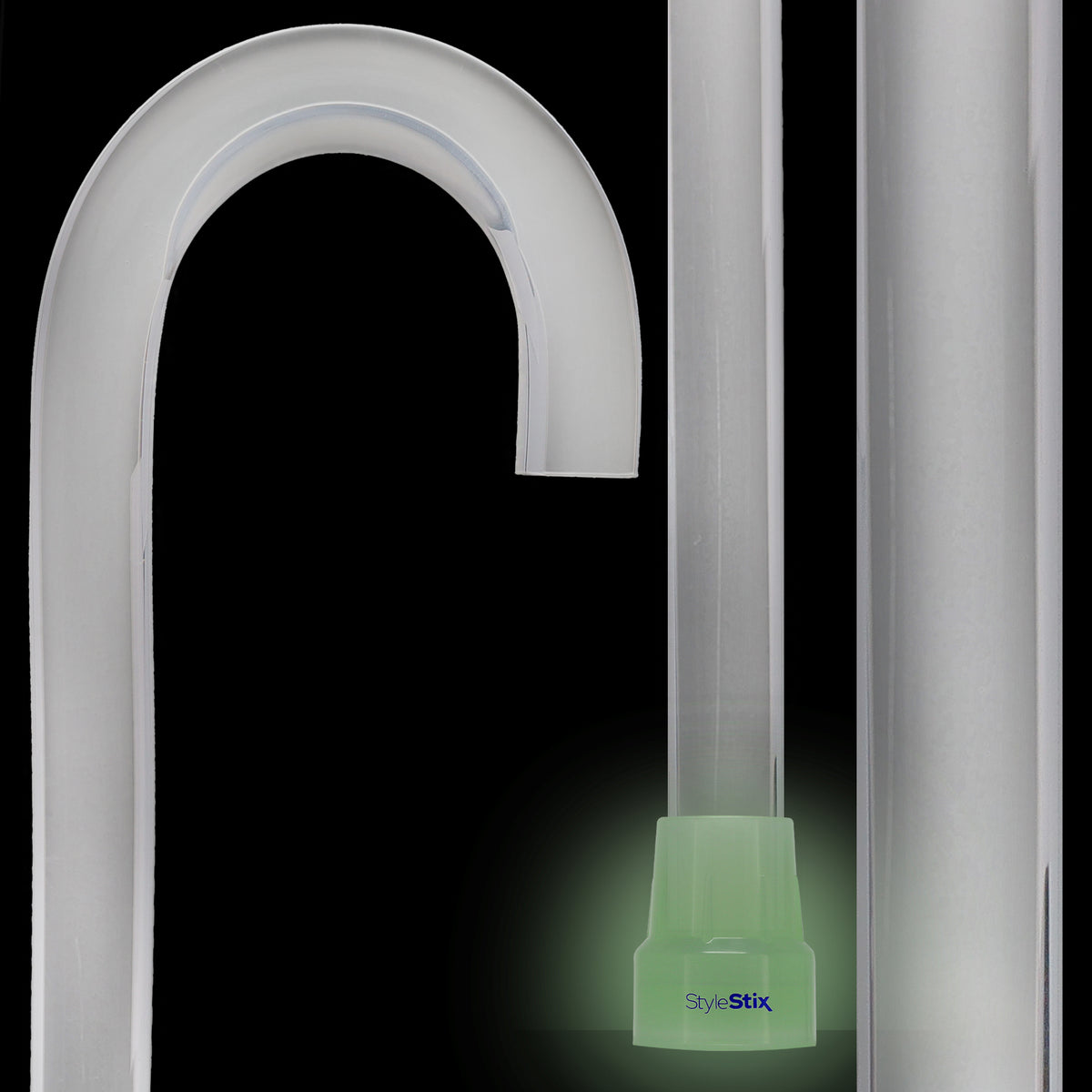 "Crystal Clarity" Cane: Invisible & Translucent Shaft