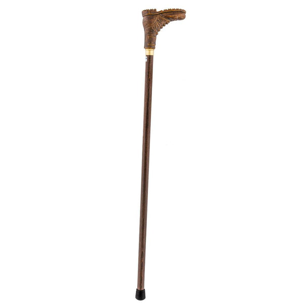 Scratch and Dent Hiking Boot Walking Cane With Brown Beechwood Shaft