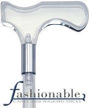 Scratch and Dent Clear Lucite Derby Handle Walking Cane With Lucite