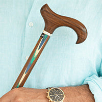 Colorful Wood-Stained Canes