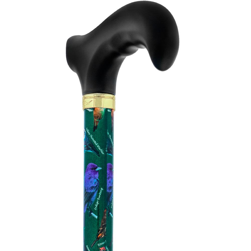 Scratch and Dent American Songbird Adjustable Derby Walking Cane with