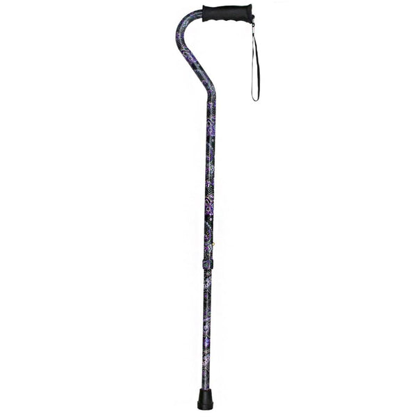 Scratch and Dent Purple Majesty Adjustable Offset Walking Cane With