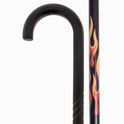 Dr. House's Exact Replica: Flame Tourist Cane - Black Beechwood