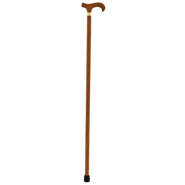 Scratch and Dent Extra Long, Super Strong Brown Derby Walking Cane