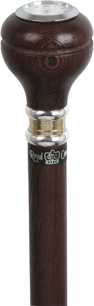 Scratch and Dent Wenge Wood Large Knob Clock Handle Walking Stick