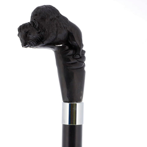 Buy Bison Dark Buffalo Horn Handle Collector Cane with Custom Shaft