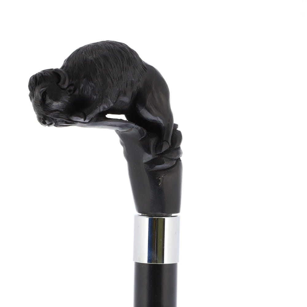 Bison Dark Buffalo Horn Handle Collector Cane w/Custom Shaft and…