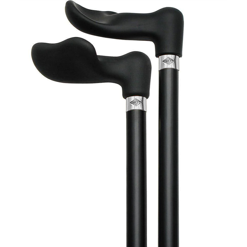 Sleek Black SoftGrip Cane: Comfortable and Stylish
