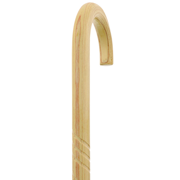 Natural Lightweight Wood Tourist Handle Walking Cane (Various Colors/S