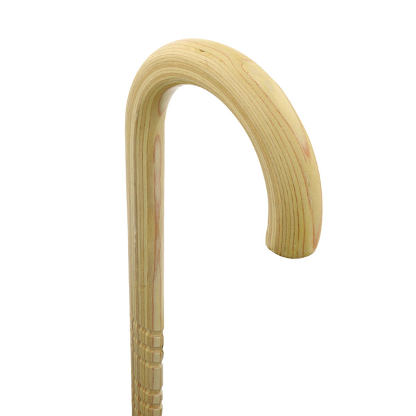 Natural Lightweight Wood Tourist Handle Walking Cane