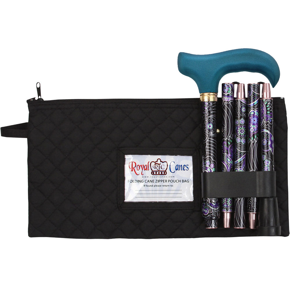 Mini-Purple Majesty Adjustable Folding Aluminum Walking Cane