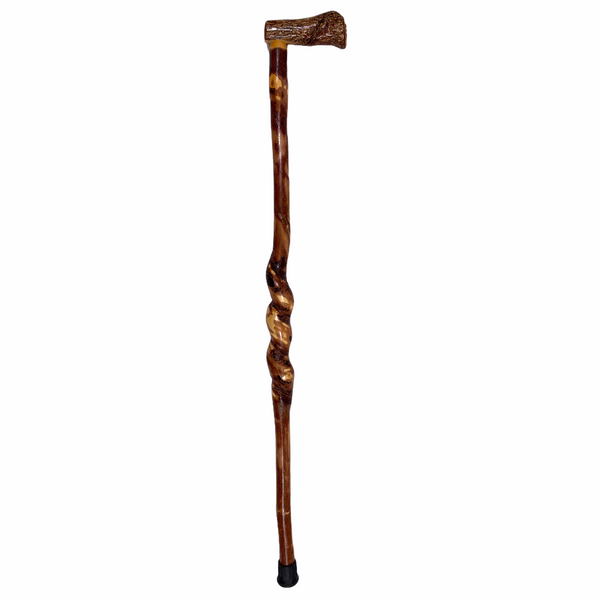 Natural Spiral Vine Twisted Wood Walking Cane - 36"