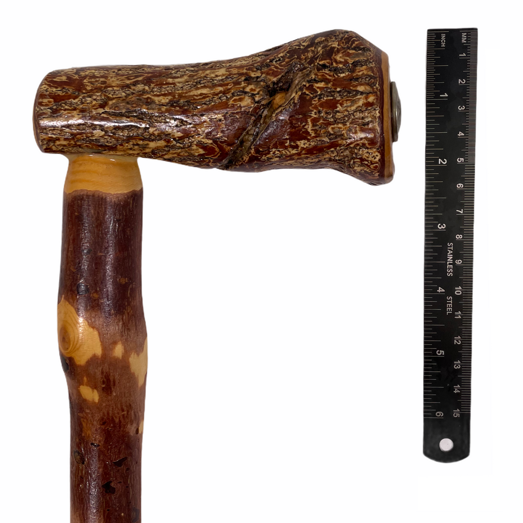 Crafted 36" Natural Spiral Vine Wood Walking Cane - Best Online