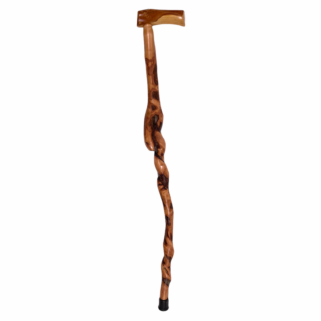 Durable 36" Natural Spiral Vine Wood Walking Cane - Best Online