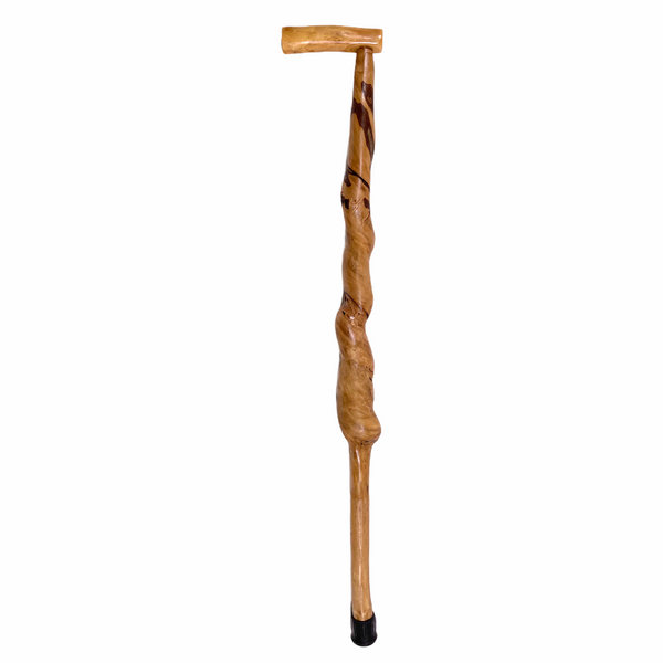 Natural Spiral Vine Twisted Wood Walking Cane - 36"