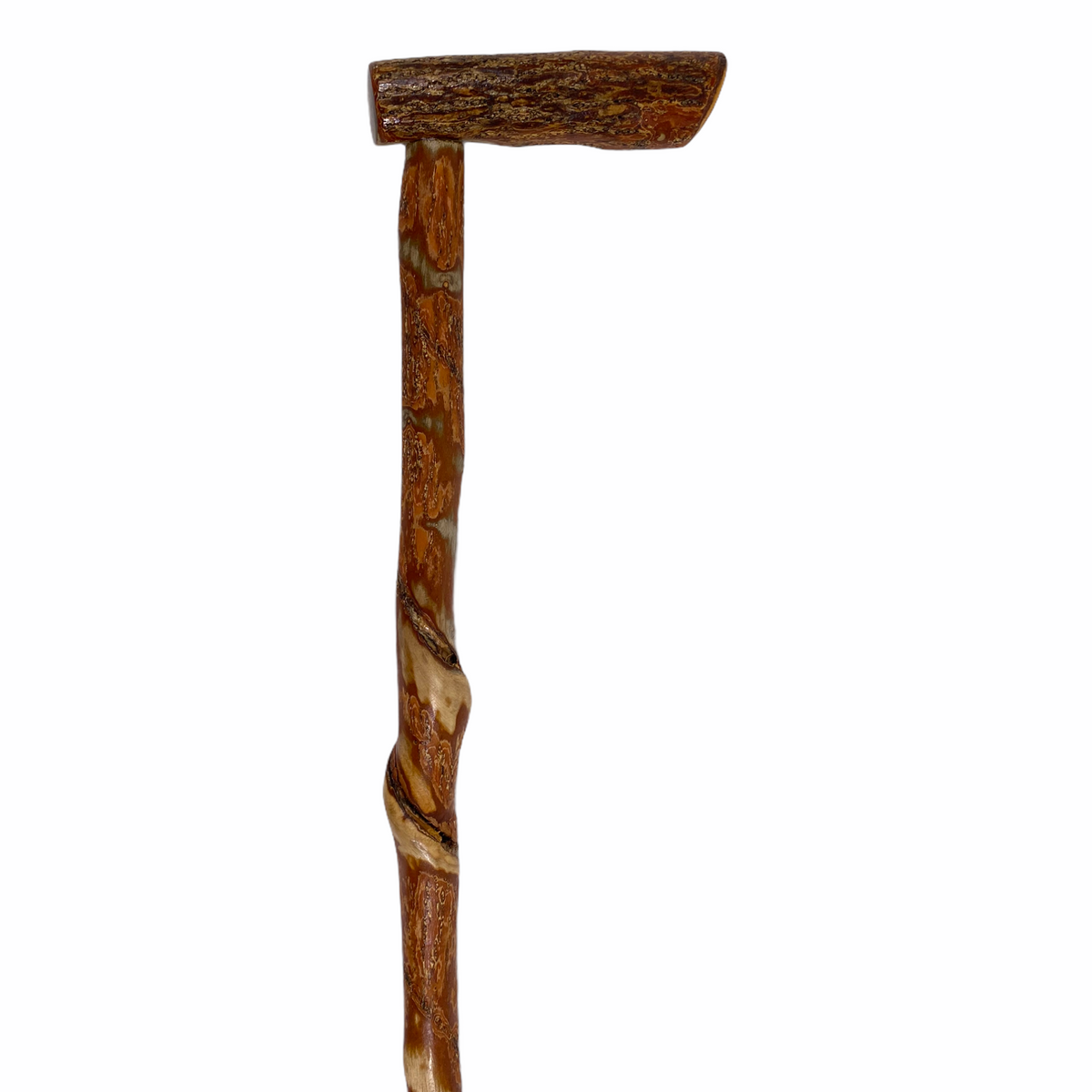 Natural Spiral Vine Twisted Wood Walking Cane - 36"