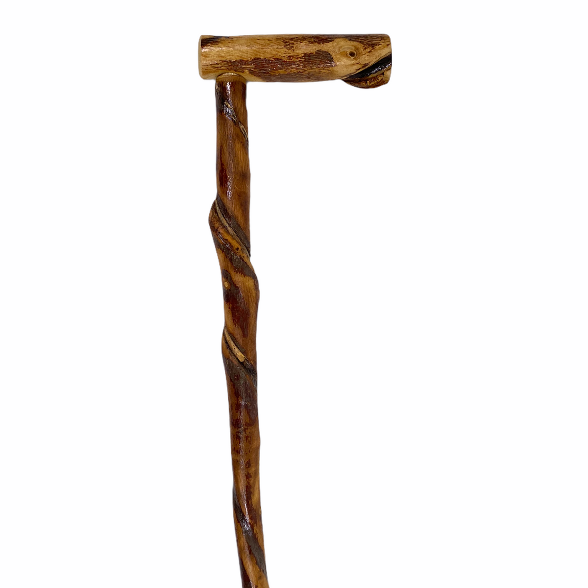 Natural Spiral Vine Twisted Wood Walking Cane - 36"