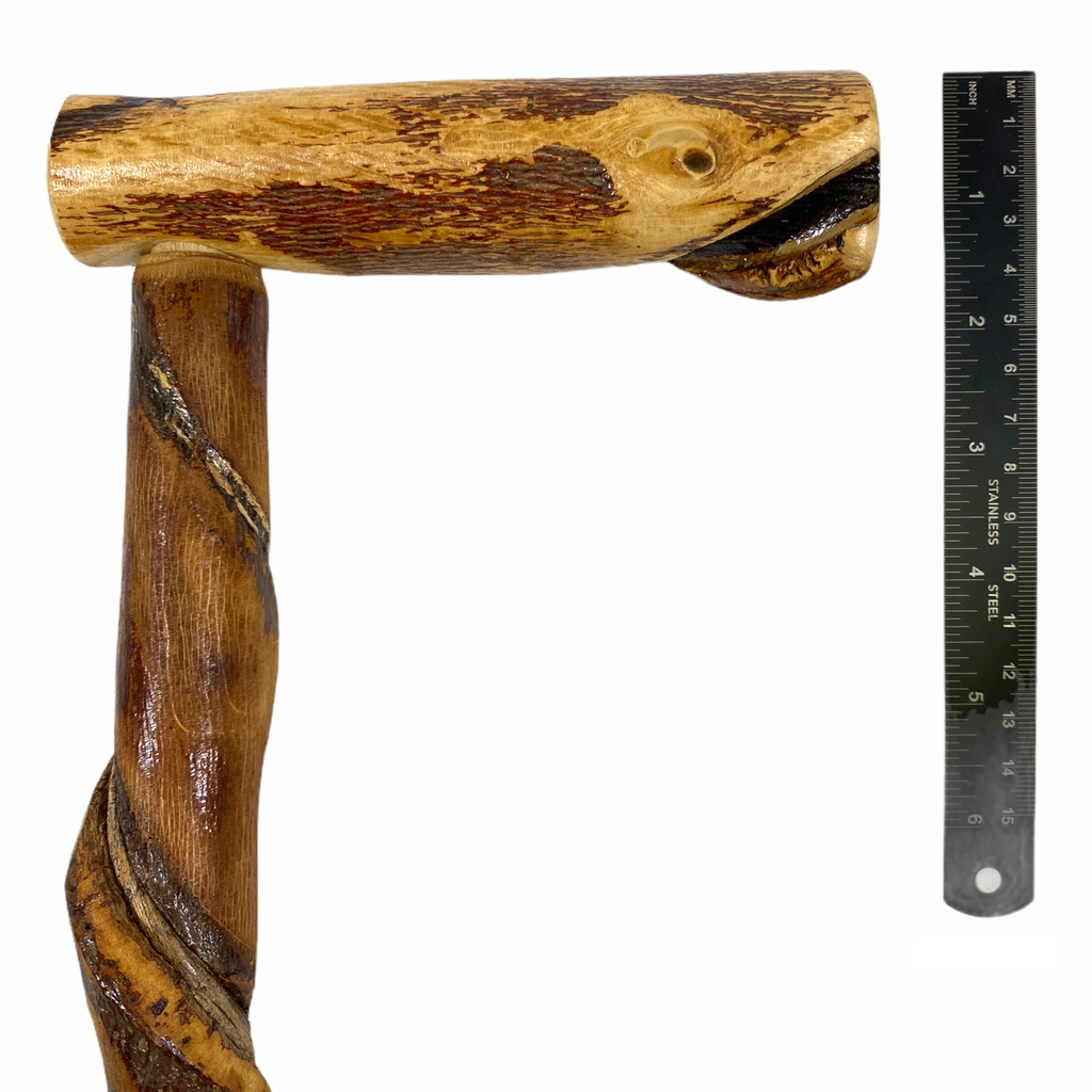Discover Unique 36" Natural Spiral Vine Twisted Wood Walking Cane