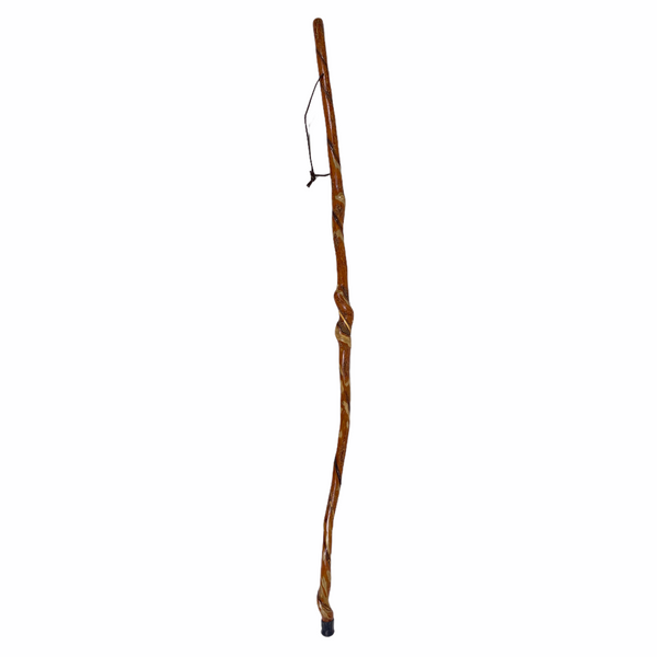 Natural Spiral Vine Twisted Wood Hiking Staff - 49.5"