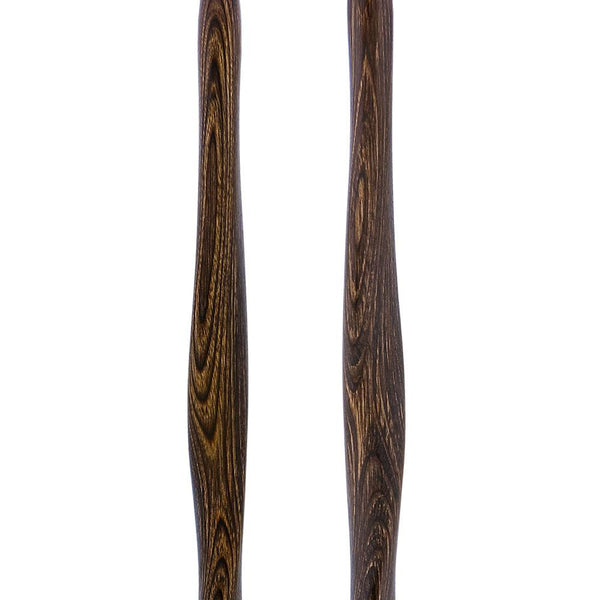 USA-Made Twisted Brown Derby Cane: Unique Colorwood Laminate
